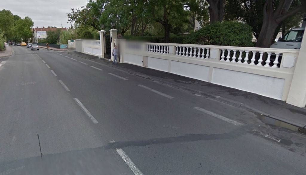 Bande cyclable des boulevards Berthelot à Orient à Montpellier ...